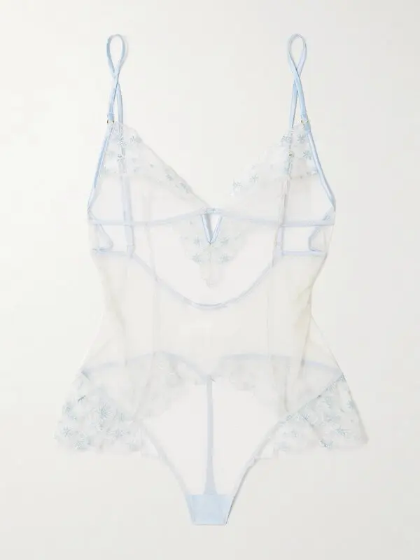 Kiki De Montparnasse Mathilde Silk-blend Bodysuit - Ivory
