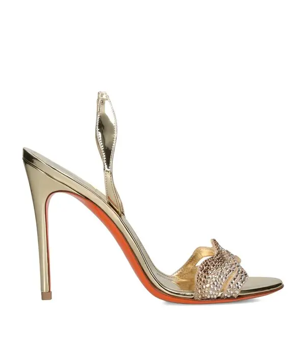 Santoni Leather Serena Heeled Sandals