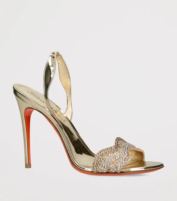 Santoni Leather Serena Heeled Sandals