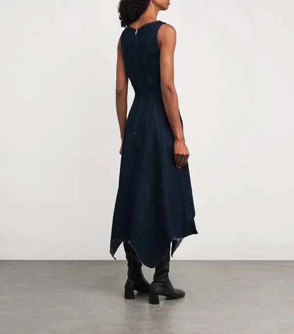 cara cara denim dress Cara Cara - Dentelle Blue Nash Mini Dress