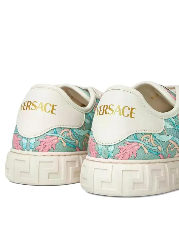 Versace Underwater Barocco Greca Sneakers - Green