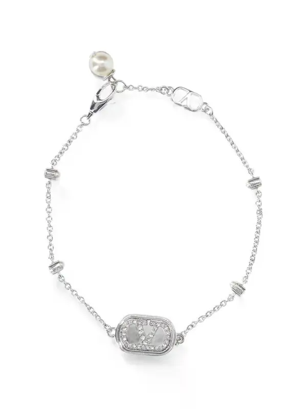 Valentino Garavani Vlogo Signature Bracelet - Grey