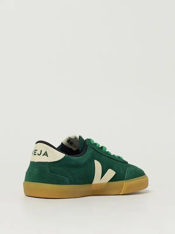 VEJA Suede Low Top Lace-up Sneakers - Green