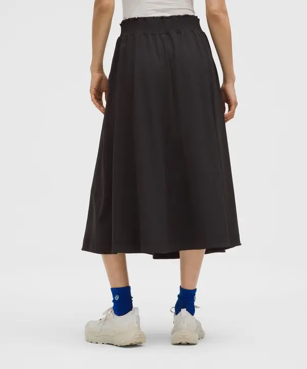 Lululemon Stretch Woven Ruffle-waist Midi Skirt