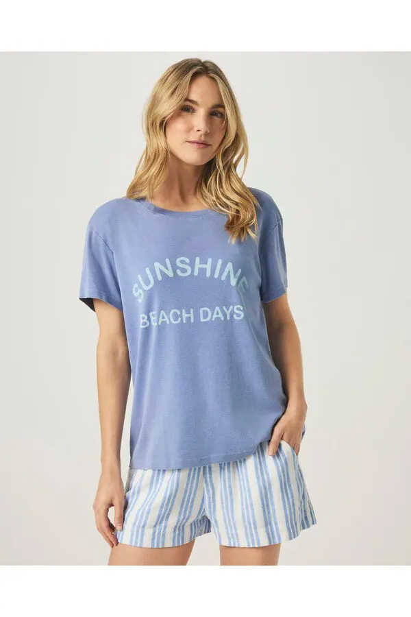 Splendid Boxy Graphic Tee
