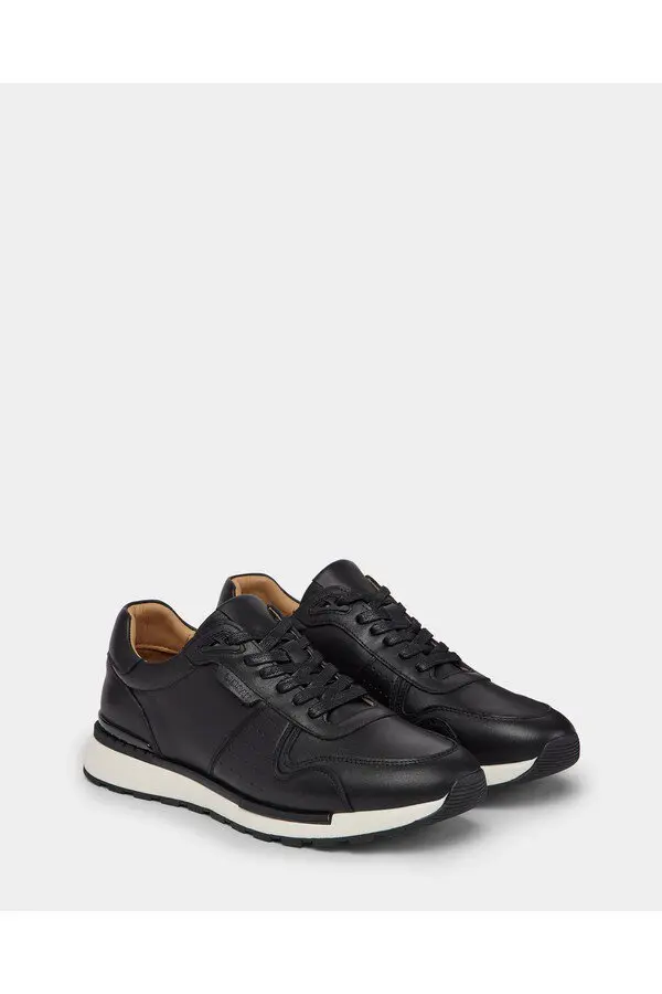 Rudsak Leather Lace-up Sneakers - Black