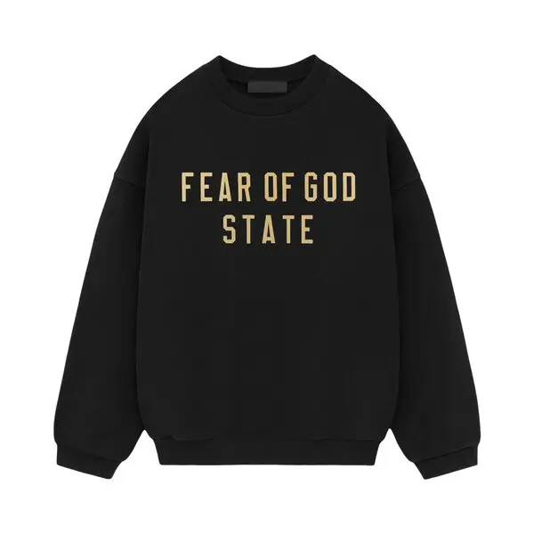 Fear Of God Fleece Crewneck - Black