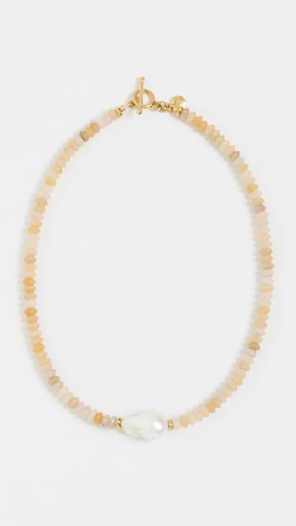 MAYAMAR Topaz And Baroque Pearl Necklace