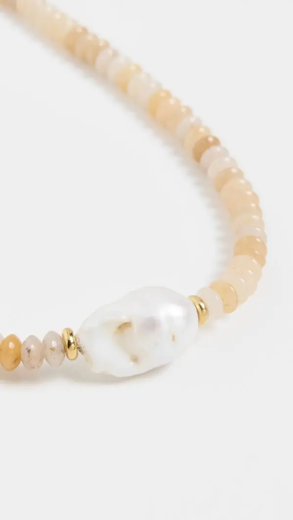 MAYAMAR Topaz And Baroque Pearl Necklace