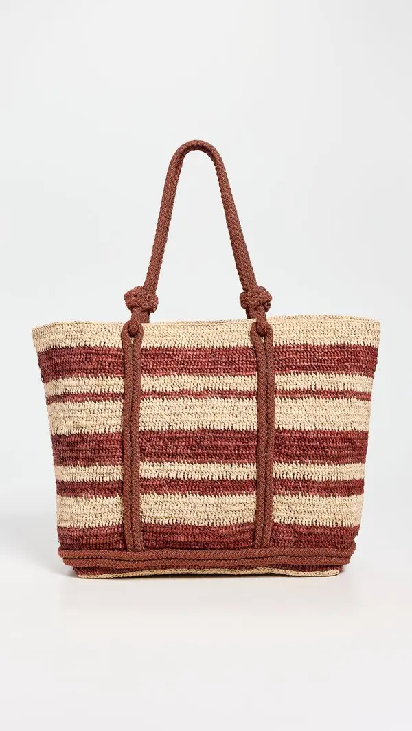 Vanessa Bruno Large Raffia Cabas Tote