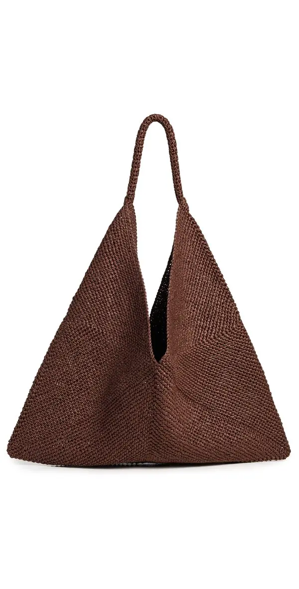A.L.C. Sid Raffia Tote - Chocolate
