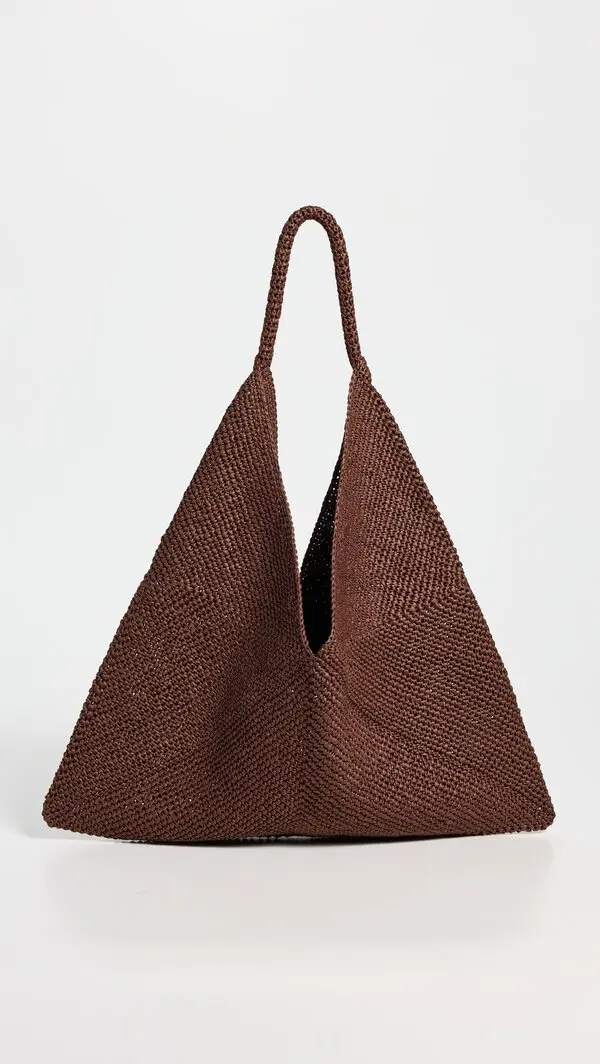 A.L.C. Sid Raffia Tote - Chocolate