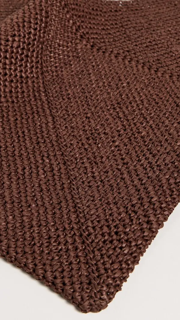 A.L.C. Sid Raffia Tote - Chocolate
