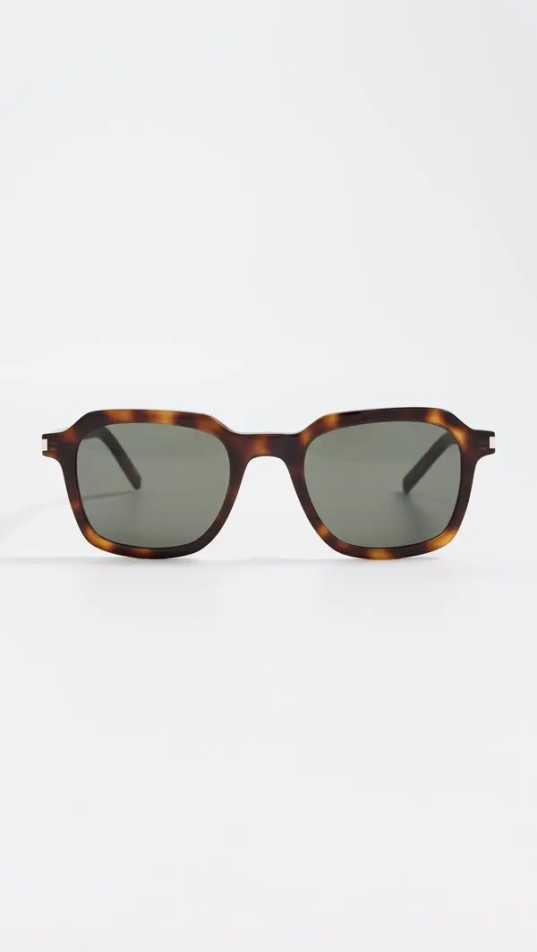 Saint Laurent Slim Square Frame Sunglasses