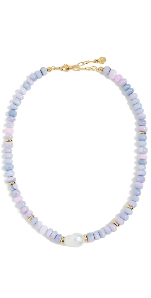 MAYAMAR Opal And Baroque Pearl Necklace - Gold