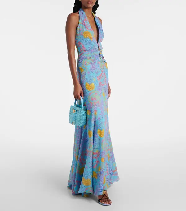 Versace La Medusa Medium Embellished Bucket Bag