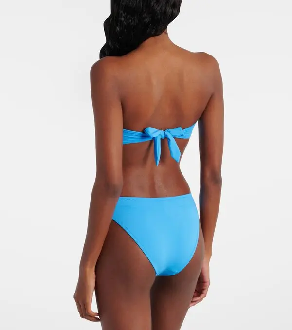 Melissa Odabash Martinique Embellished Bikini Bottoms - Blue