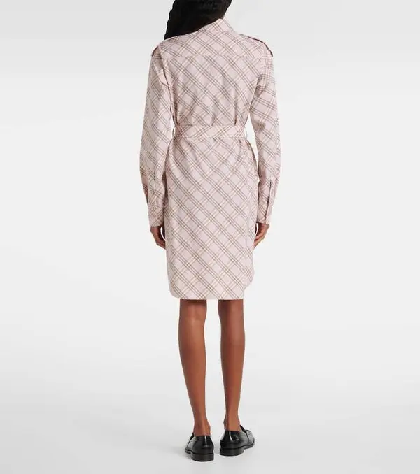 Burberry Check Cotton Shirt Dress