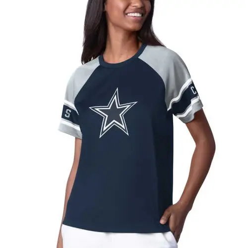 STARTER Dallas Cowboys Color Block Raglan Top