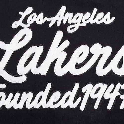 PRO STANDARD Los Angeles Lakers Paint The City Cropped Sweatshirt - Black