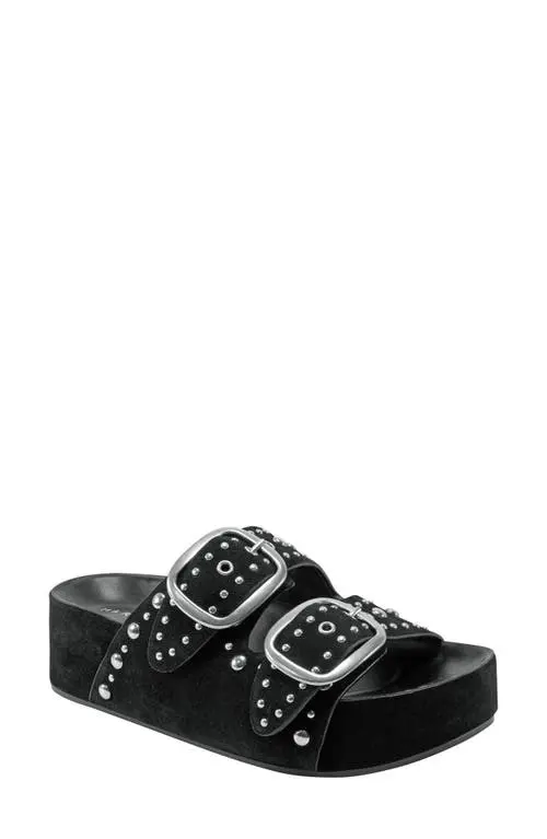 Marc Fisher Sayge Platform Sandals - Black