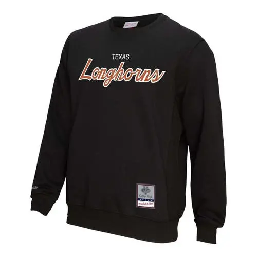 Mitchell & Ness Texas Longhorns Elite Script Pullover Sweatshirt