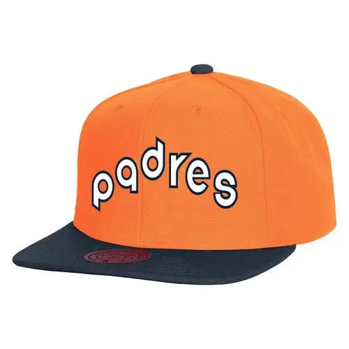Mitchell & Ness San Diego Padres Cooperstown Collection Basic Flip Snapback Hat