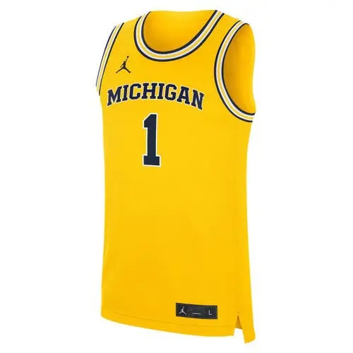 JORDAN BRAND Michigan Wolverines Alternate Replica Jersey #1