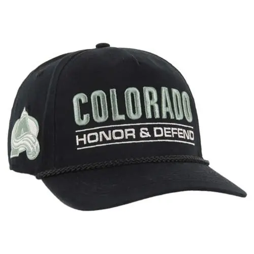 '47 Colorado Avalanche Oht Military Appreciation Homeland Honor And Defend Hitch Adjustable Hat - Black