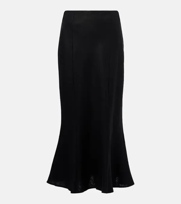 Faithfull The Brand Linen Midi Skirt