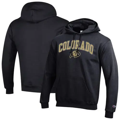 Champion Colorado Buffaloes Arched Logo Fleece Pullover Hoodie - Black
