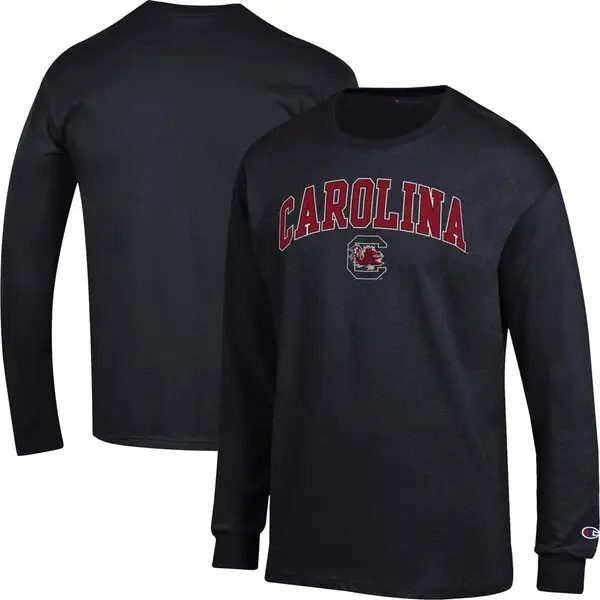 Champion South Carolina Gamecocks Arch Over Logo Long Sleeve T-shirt - Black