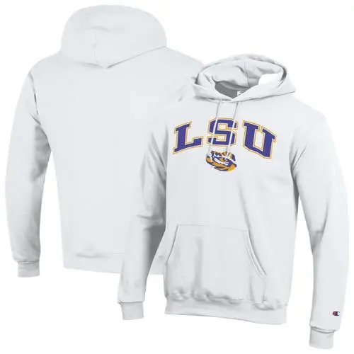 Champion Lsu Tigers Arch Over Logo Hoodie