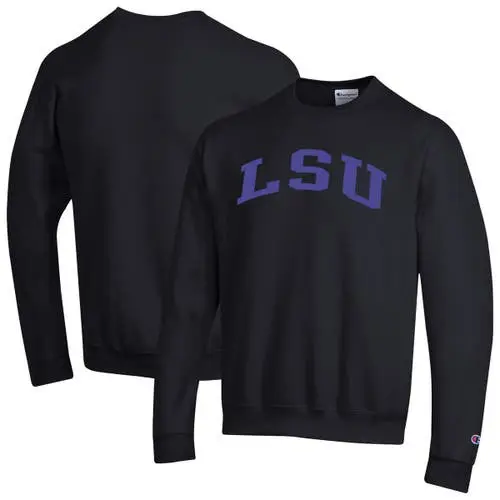 Champion Lsu Tigers Basic Arch Fleece Pullover Sweatshirt