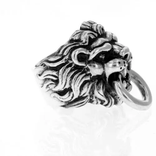 KING BABY STUDIO Lion's Head Signet Ring