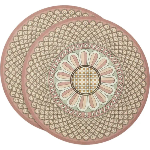 La DoubleJ Disk Placemats Set Of 2 Napoli - Napoli Dusty Pink