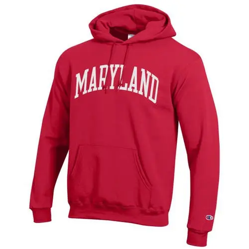 Champion Maryland Terrapins Basic Arch Fleece Pullover Hoodie