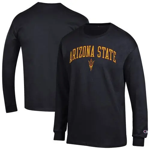 Champion Arizona State Sun Devils Arch Over Logo Long Sleeve T-shirt - Black