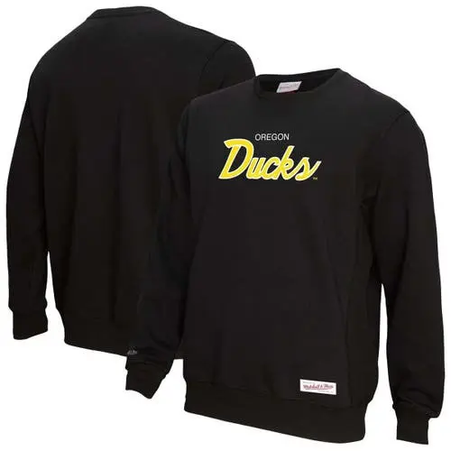 Mitchell & Ness Oregon Ducks Elite Script Pullover Sweatshirt