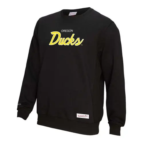 Mitchell & Ness Oregon Ducks Elite Script Pullover Sweatshirt