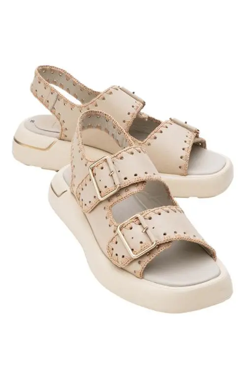 FOREVER & ALWAYS SHOES Douro Braided Rope Strap Leather Sandals - Beige Leather