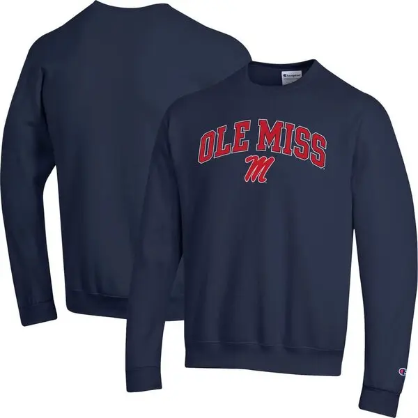 Champion Ole Miss Rebels Arch Over Logo Pullover Sweatshirt