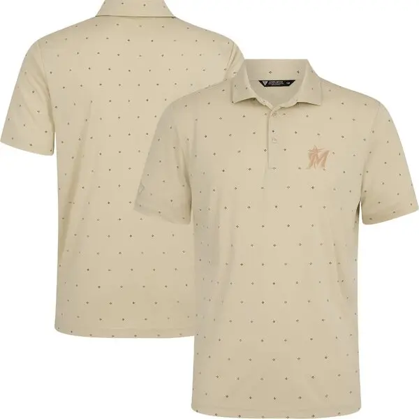 LEVELWEAR Miami Marlins Vision Polo - Cream