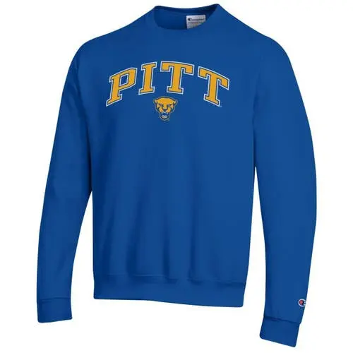 Champion Pitt Panthers Arch Over Logo Pullover Sweatshirt