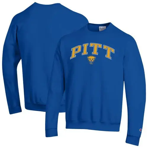 Champion Pitt Panthers Arch Over Logo Pullover Sweatshirt