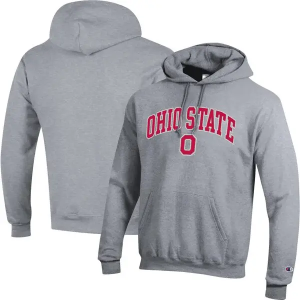 Champion Ohio State Buckeyes Arched Logo Fleece Pullover Hoodie
