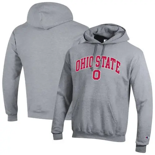 Champion Ohio State Buckeyes Arched Logo Fleece Pullover Hoodie