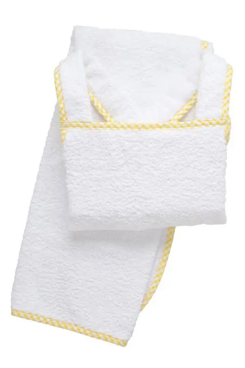 3 MARTHAS Bath Buddy Apron - Yellow Big Check