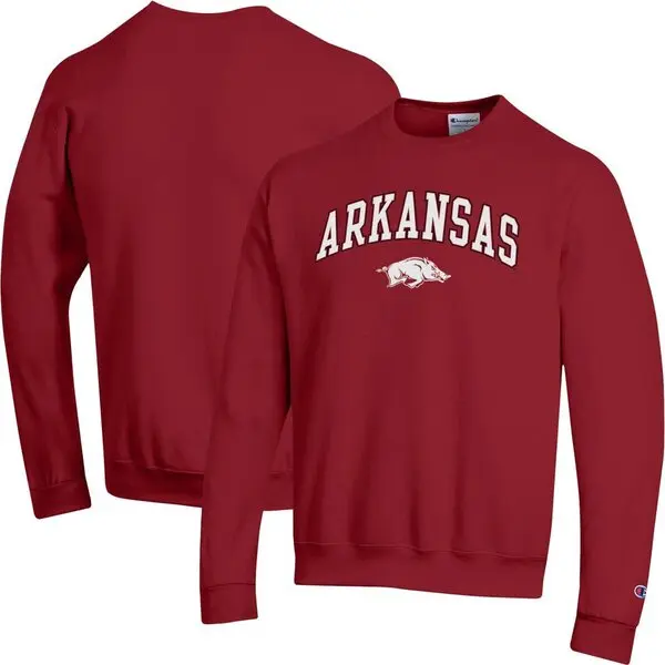 Champion Arkansas Razorbacks Arch Over Logo Pullover Sweatshirt