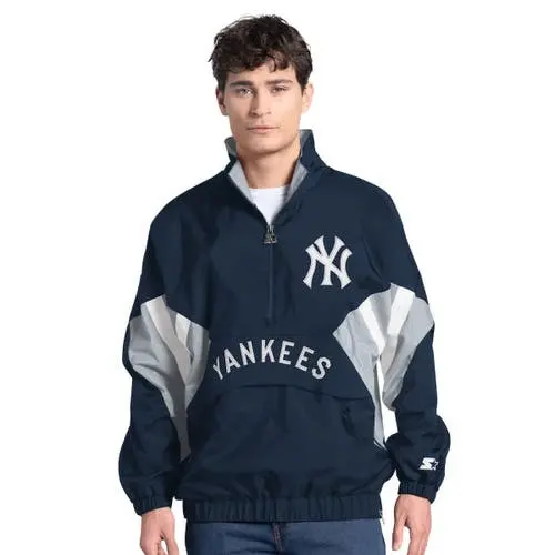 STARTER New York Yankees Cooperstown Chief Half-zip Pullover